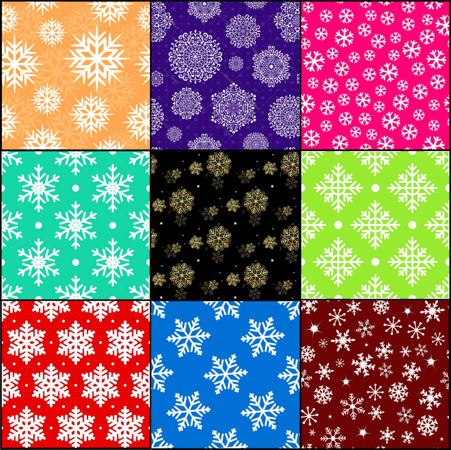 Solve Snowflake patterns jigsaw puzzle online with 81 pieces