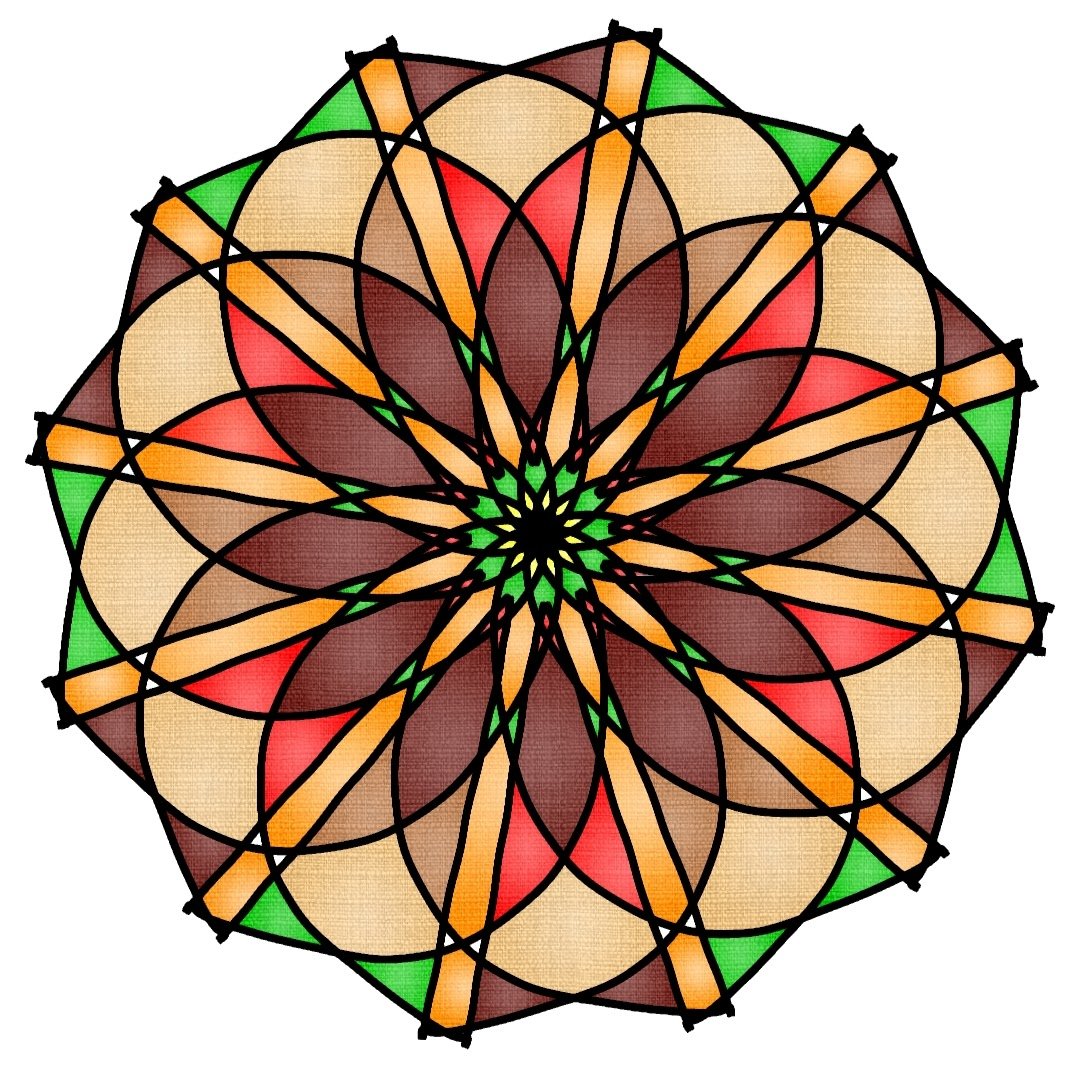Solve Mandala 488 jigsaw puzzle online with 64 pieces