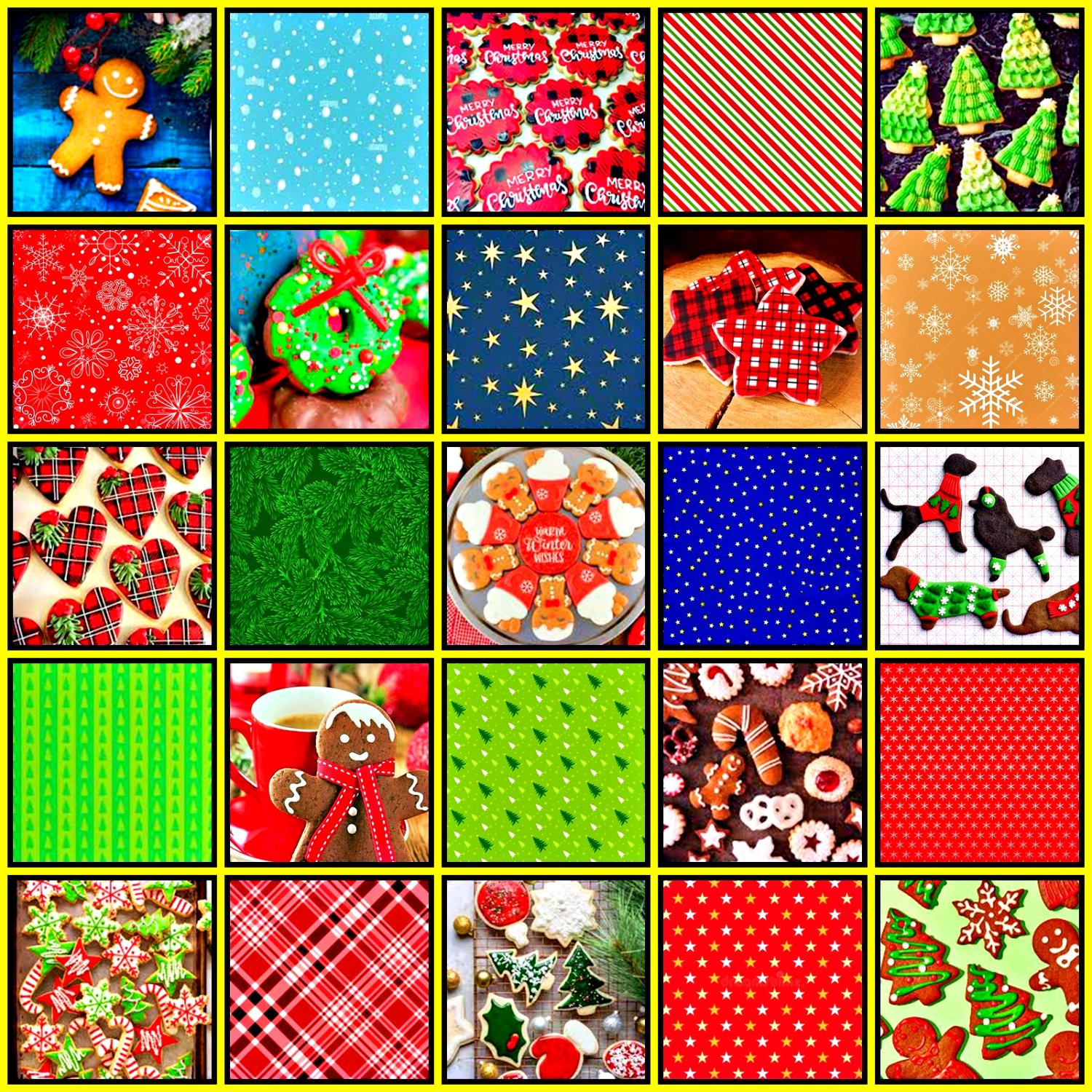 Solve Christmas Cookies jigsaw puzzle online with 81 pieces