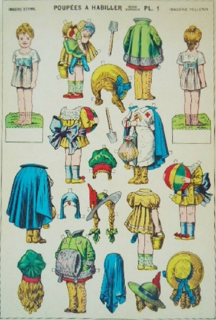 Solve Paper Doll ~ Front & Back jigsaw puzzle online with 77 pieces