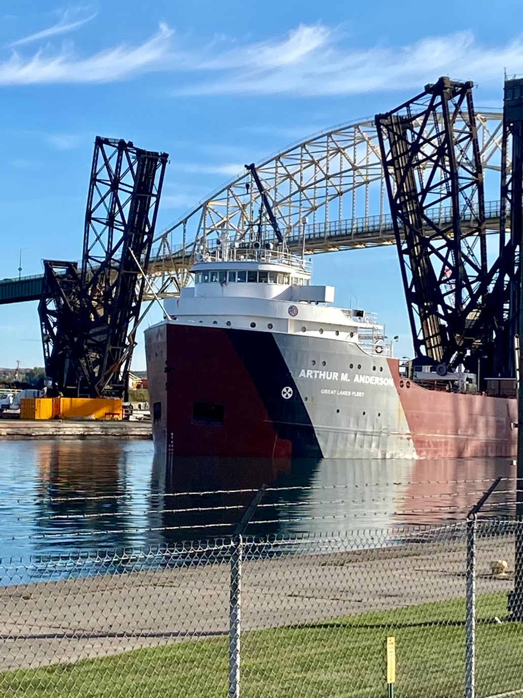 Solve Arthur M Anderson at the Soo Locks jigsaw puzzle online with 88 ...