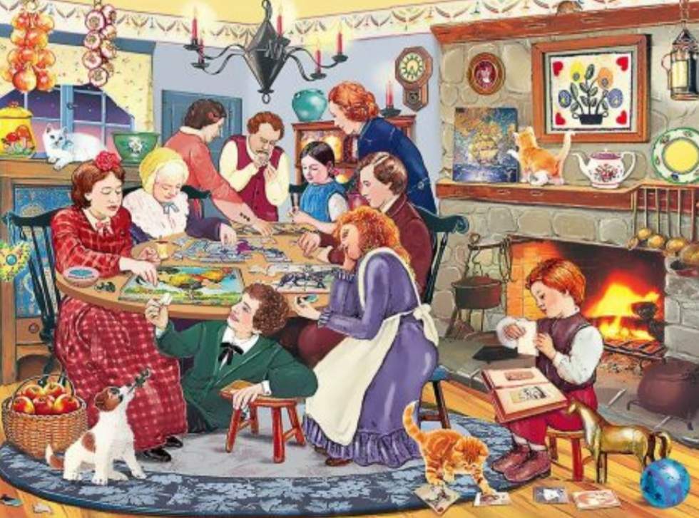 Solve Vintage Thanksgiving (1,195) jigsaw puzzle online with 70 pieces