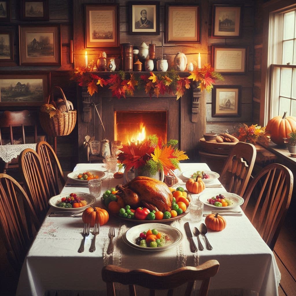Solve Thanksgiving jigsaw puzzle online with 100 pieces