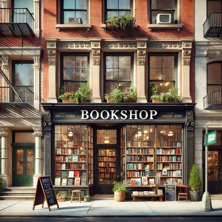 Solve Bookshop jigsaw puzzle online with 121 pieces