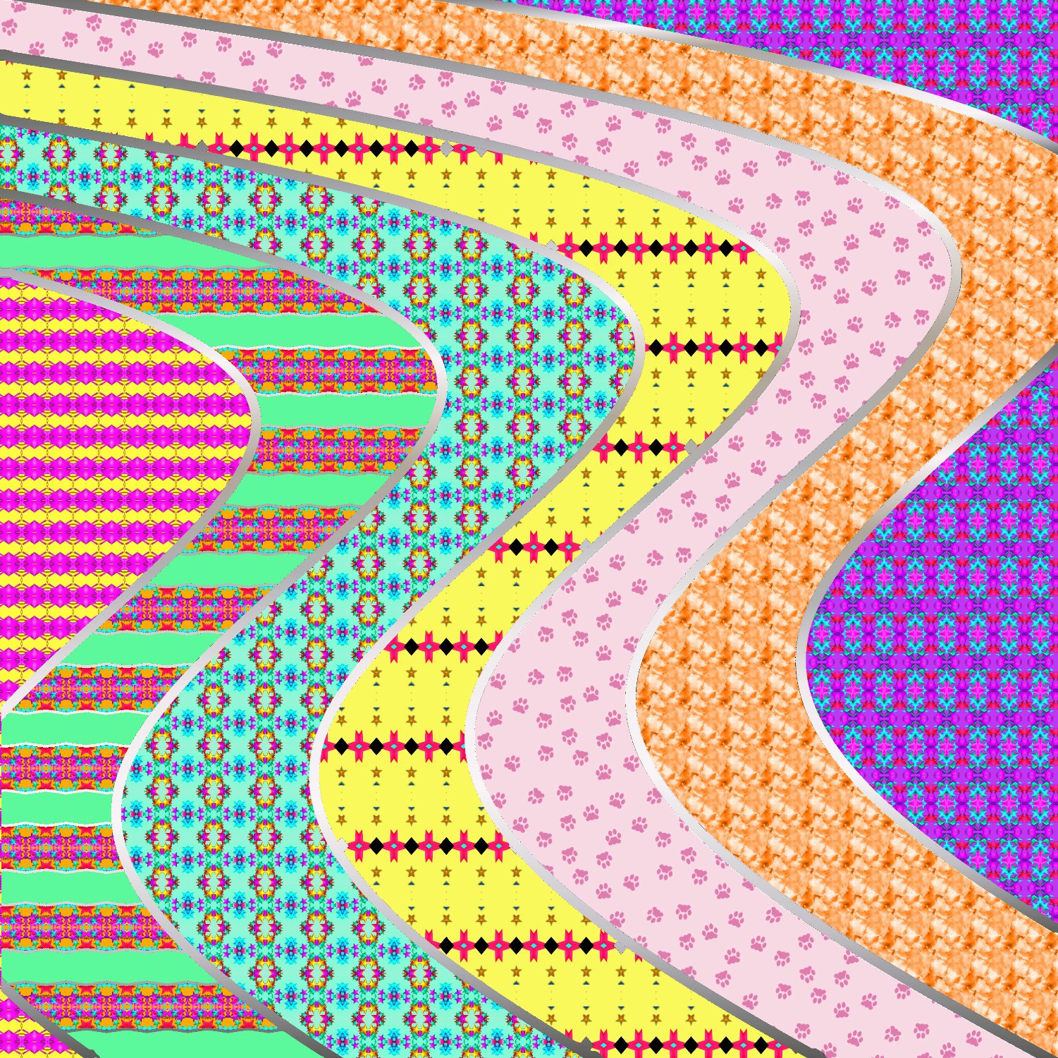 Solve PATTERN CURVATURE jigsaw puzzle online with 600 pieces