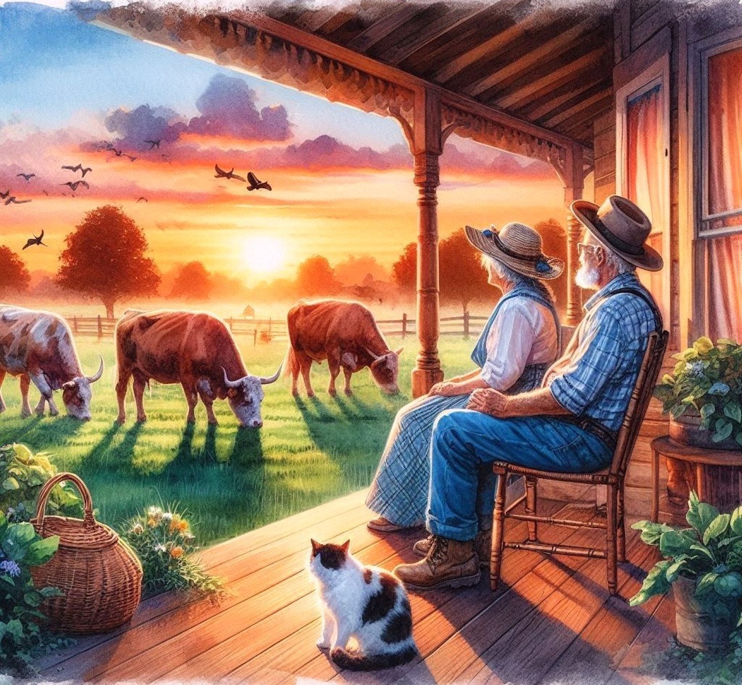 Solve Enjoying the Sunrise jigsaw puzzle online with 90 pieces