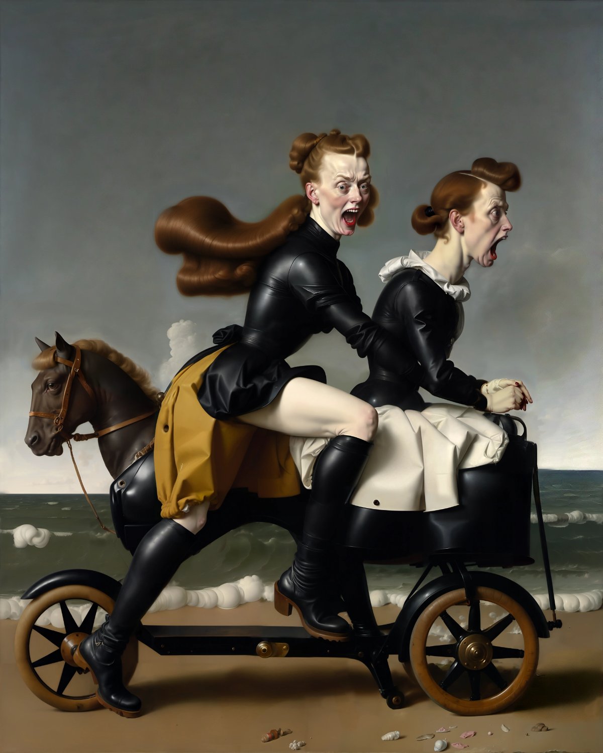 Solve Wolfe Von Lenkiewicz Artwork - 'Sea Horse' jigsaw puzzle online ...