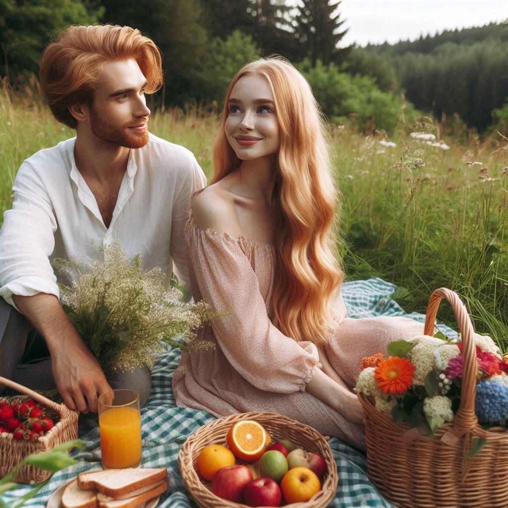 Solve Picnic jigsaw puzzle online with 49 pieces