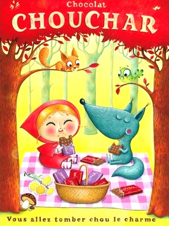 Solve Themes Vintage ads - Chocolate Chouchar jigsaw puzzle online with ...