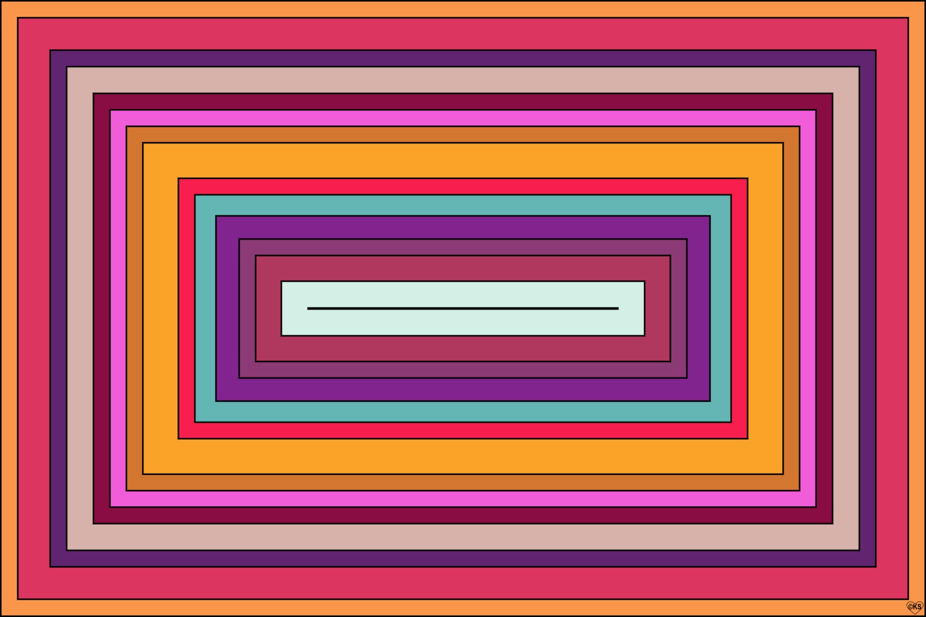 Solve Concentric Rectangles!! ~ H jigsaw puzzle online with 600 pieces