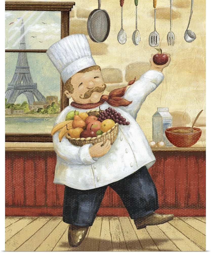 Solve Happy Chef I by Daphne Rissonnett jigsaw puzzle online with 56 pieces