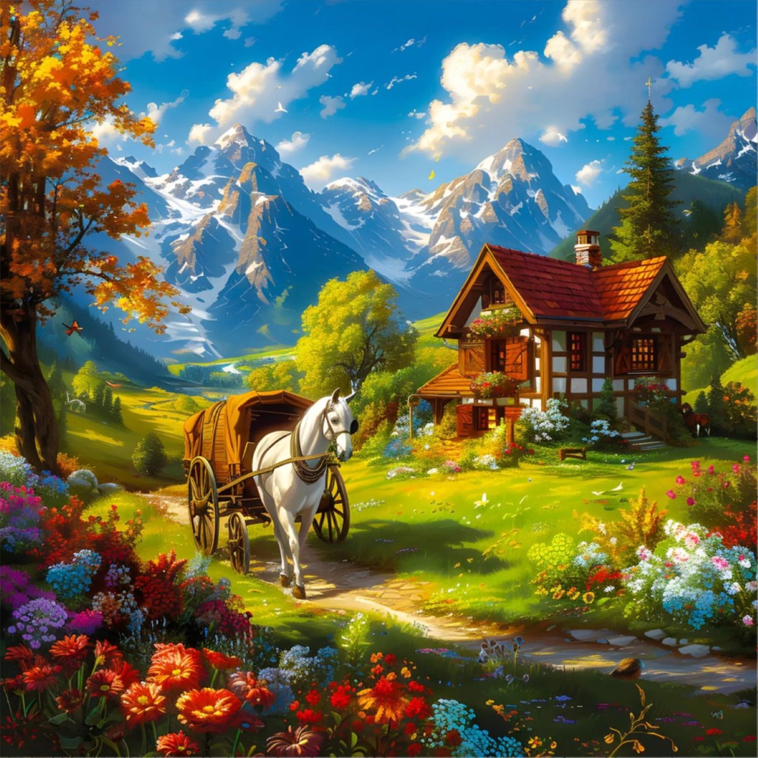 Solve Deep in the Valley jigsaw puzzle online with 81 pieces