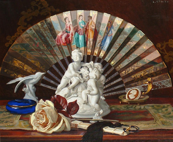 Jigsaw Puzzle | 72 pieces | Louis Adolphe Stritt - Still life with ...