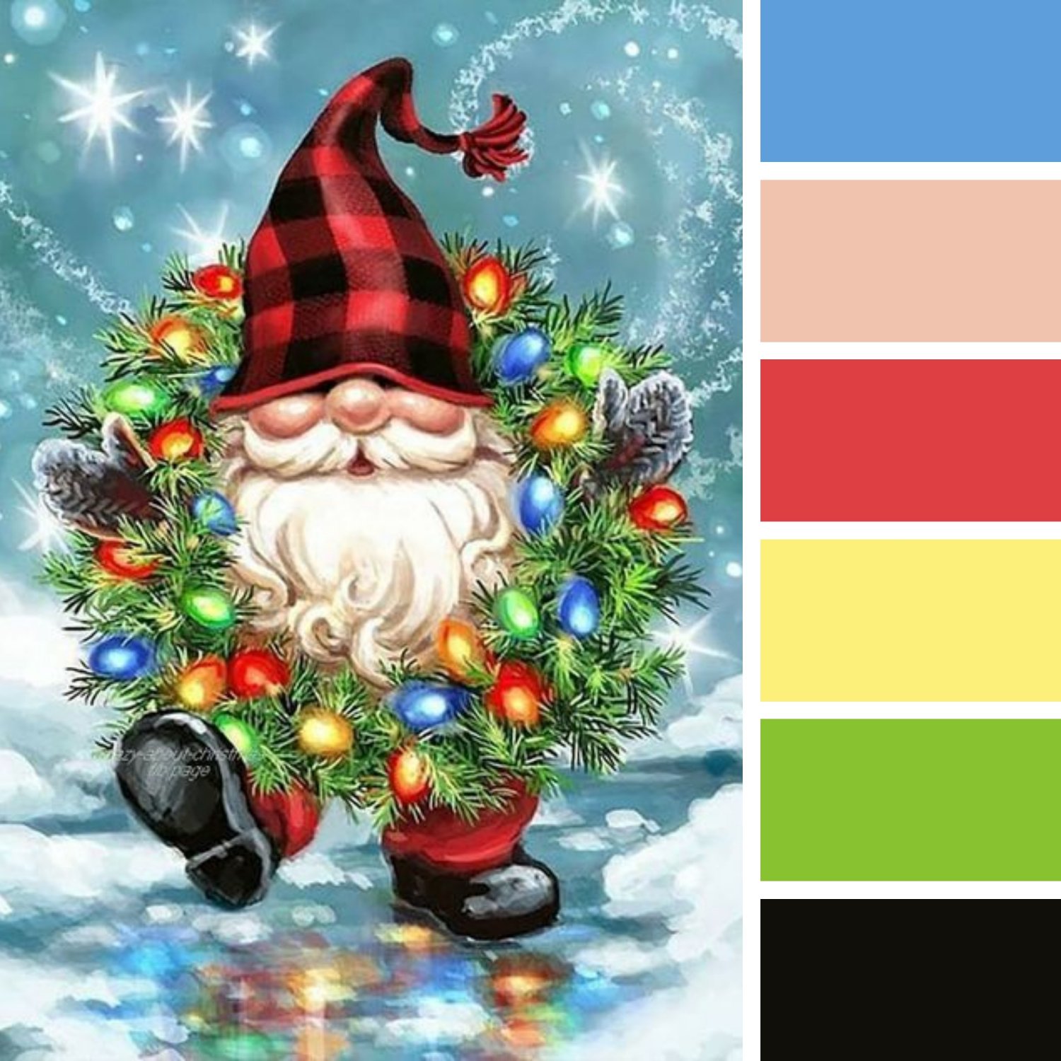 Solve Christmas Gnome (X-Large) jigsaw puzzle online with 306 pieces