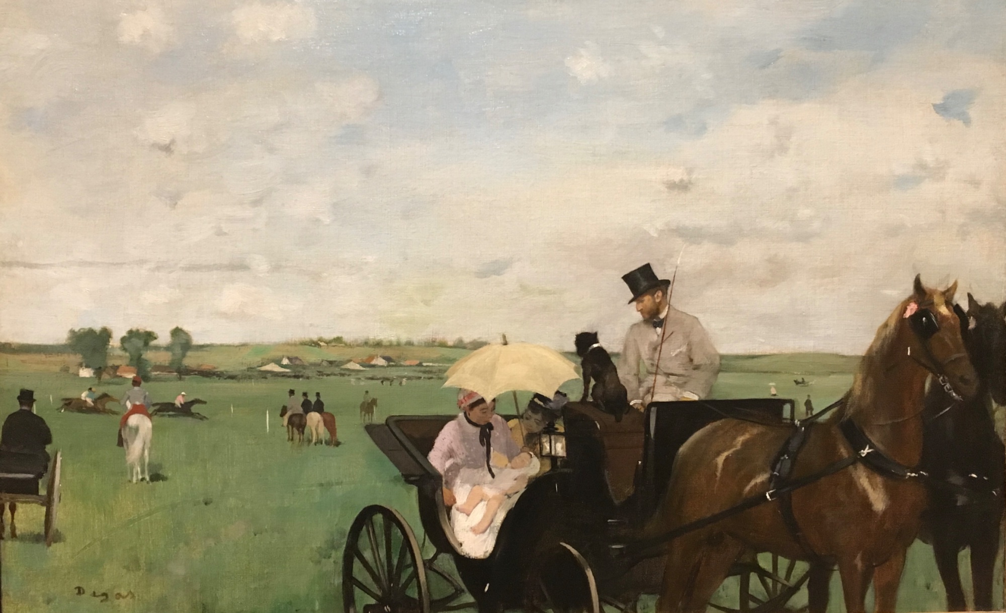 Solve At the Races in the Countryside, Edgar Degas jigsaw puzzle online ...