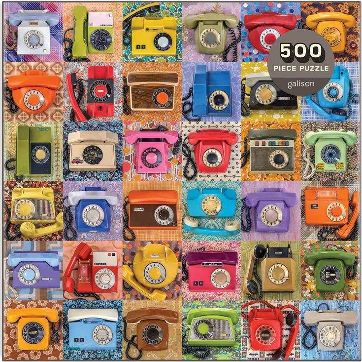Solve Vintage Telephones (1,254) jigsaw puzzle online with 81 pieces