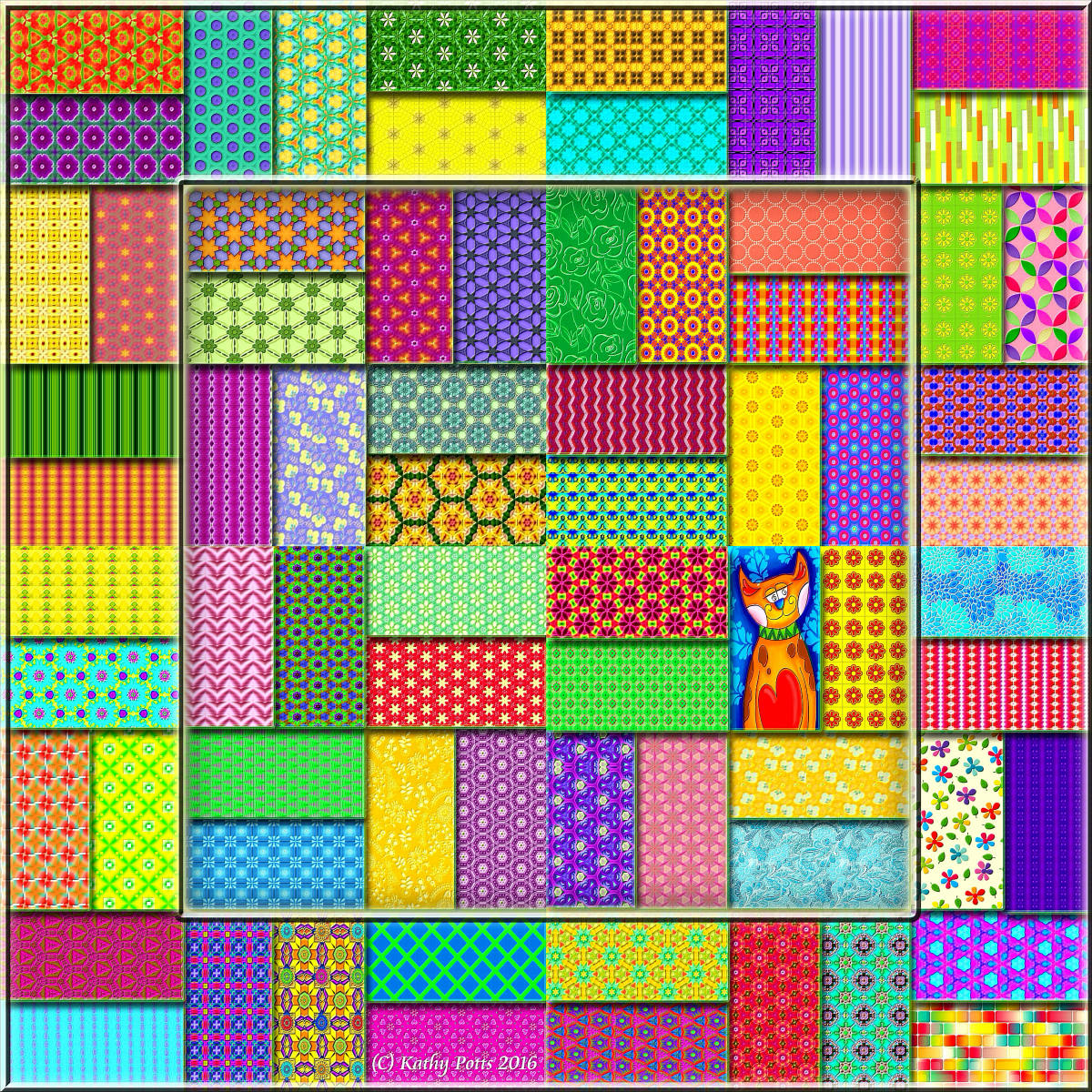 Solve Framed Putty Tat LOL jigsaw puzzle online with 256 pieces