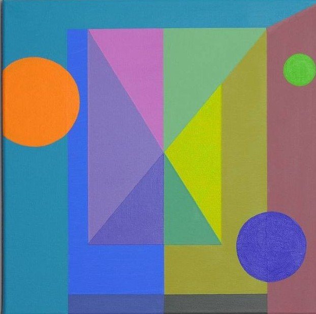 Solve Geometry canvas jigsaw puzzle online with 100 pieces