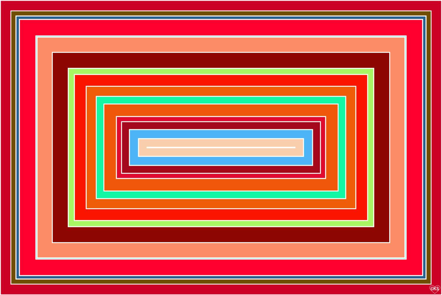 Solve Concentric Rectangles!! ~ M jigsaw puzzle online with 96 pieces