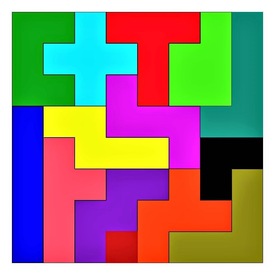 Solve Pentomino jigsaw puzzle online with 81 pieces
