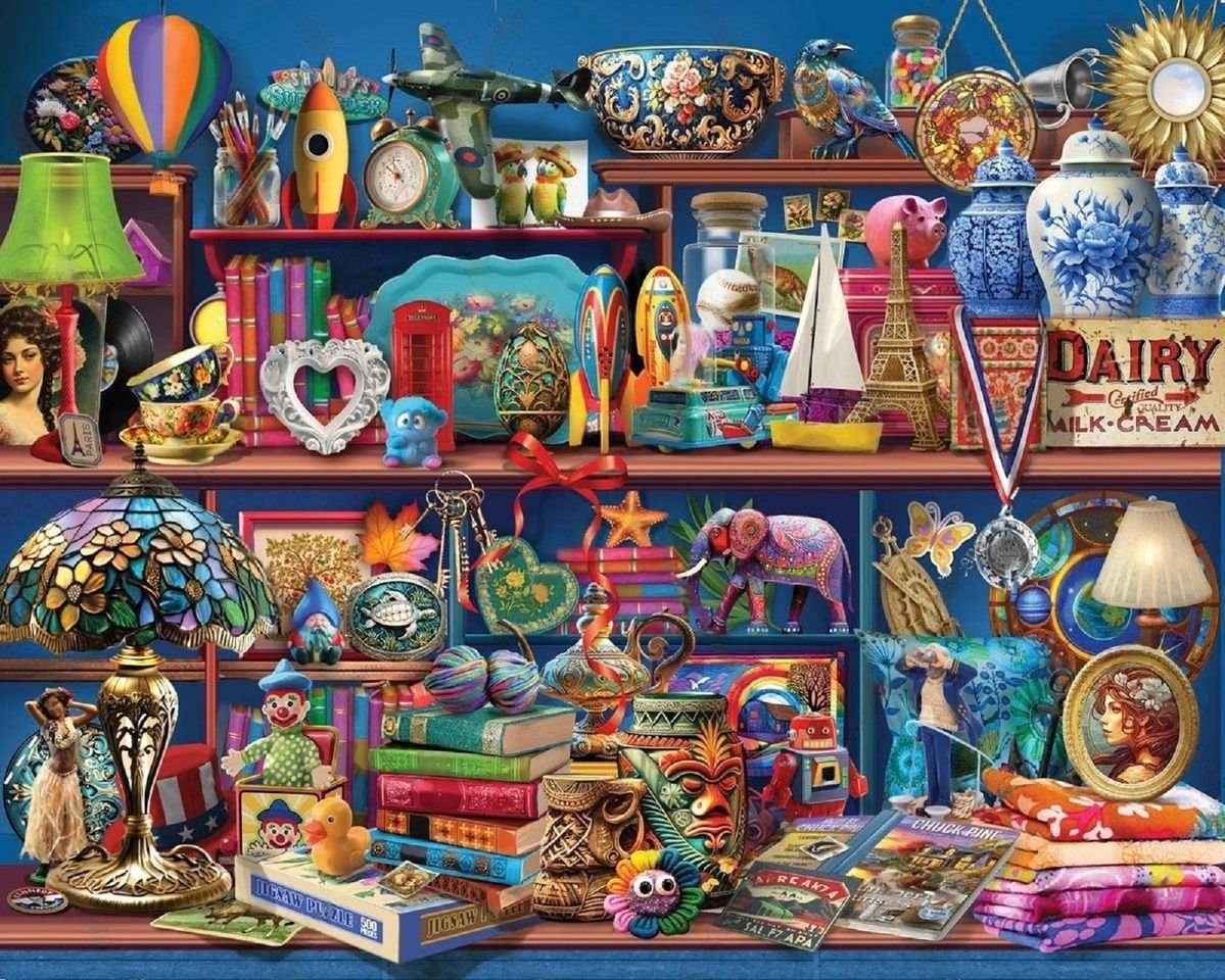 Solve Bric a Brac jigsaw puzzle online with 99 pieces