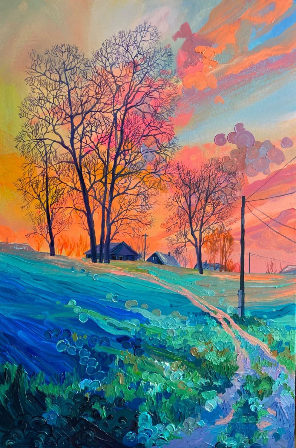 Solve Sunrise jigsaw puzzle online with 77 pieces