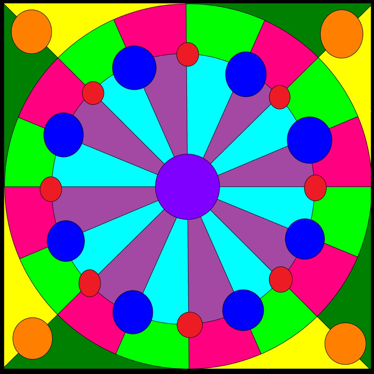 Solve CIRCLES jigsaw puzzle online with 36 pieces