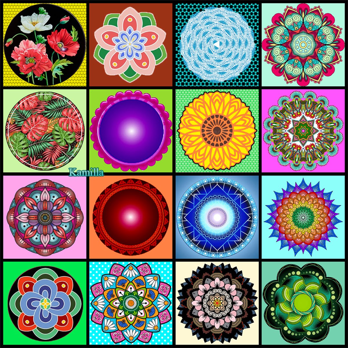 Solve Mandalas jigsaw puzzle online with 225 pieces