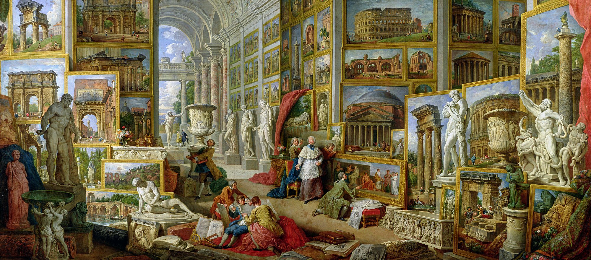 Solve Pannini Gallery Views of Ancient Rome jigsaw puzzle online with ...