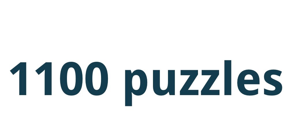 Solve 1100 puzzles jigsaw puzzle online with 10 pieces