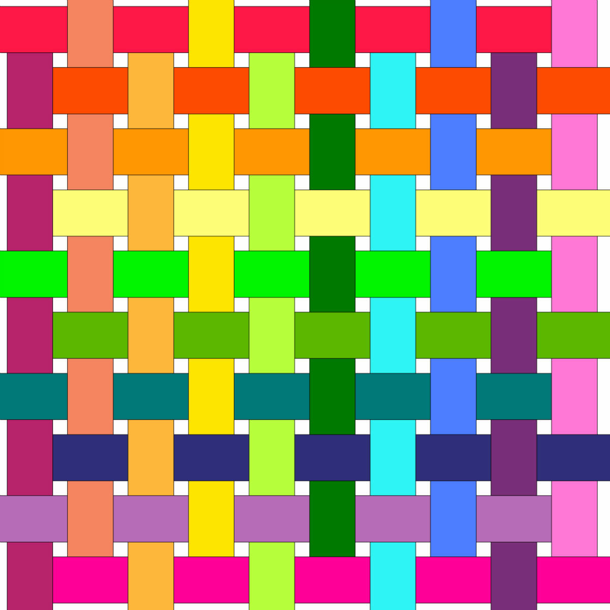 Solve 10x10 weave jigsaw puzzle online with 169 pieces