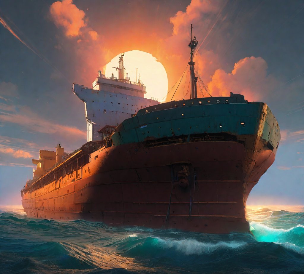 Solve Cargo Ship jigsaw puzzle online with 90 pieces