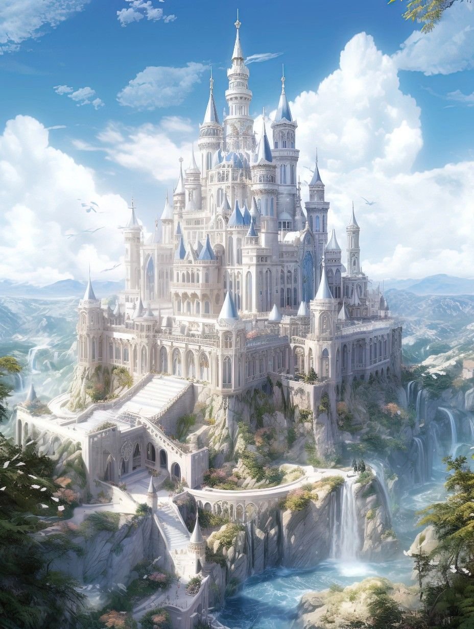 Solve Ivory Castle jigsaw puzzle online with 88 pieces