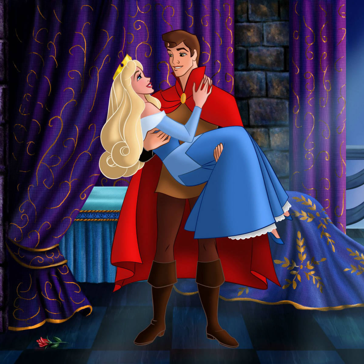 Solve Sleeping Beauty & Prince Philip jigsaw puzzle online with 400 pieces