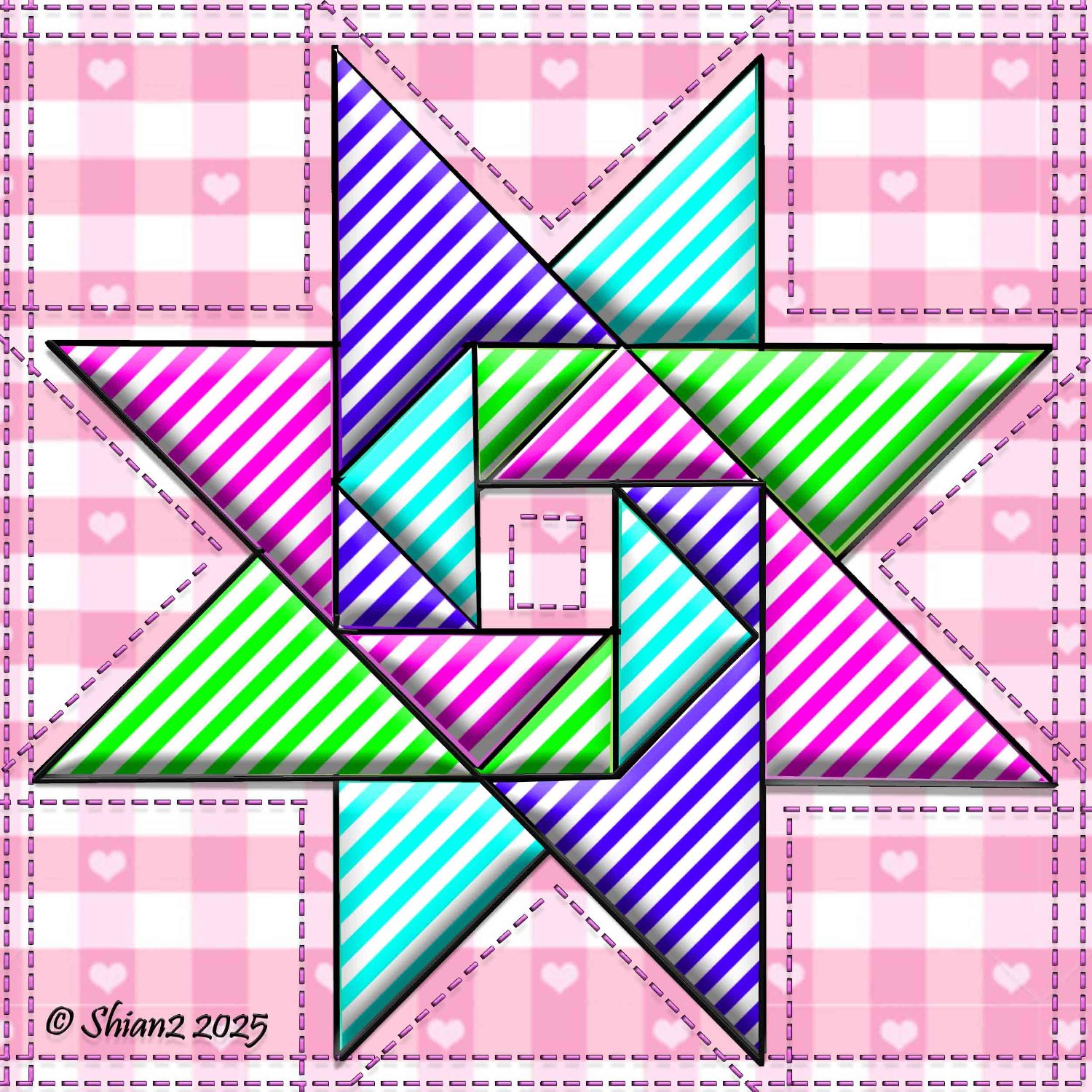 Solve Striped Star jigsaw puzzle online with 64 pieces