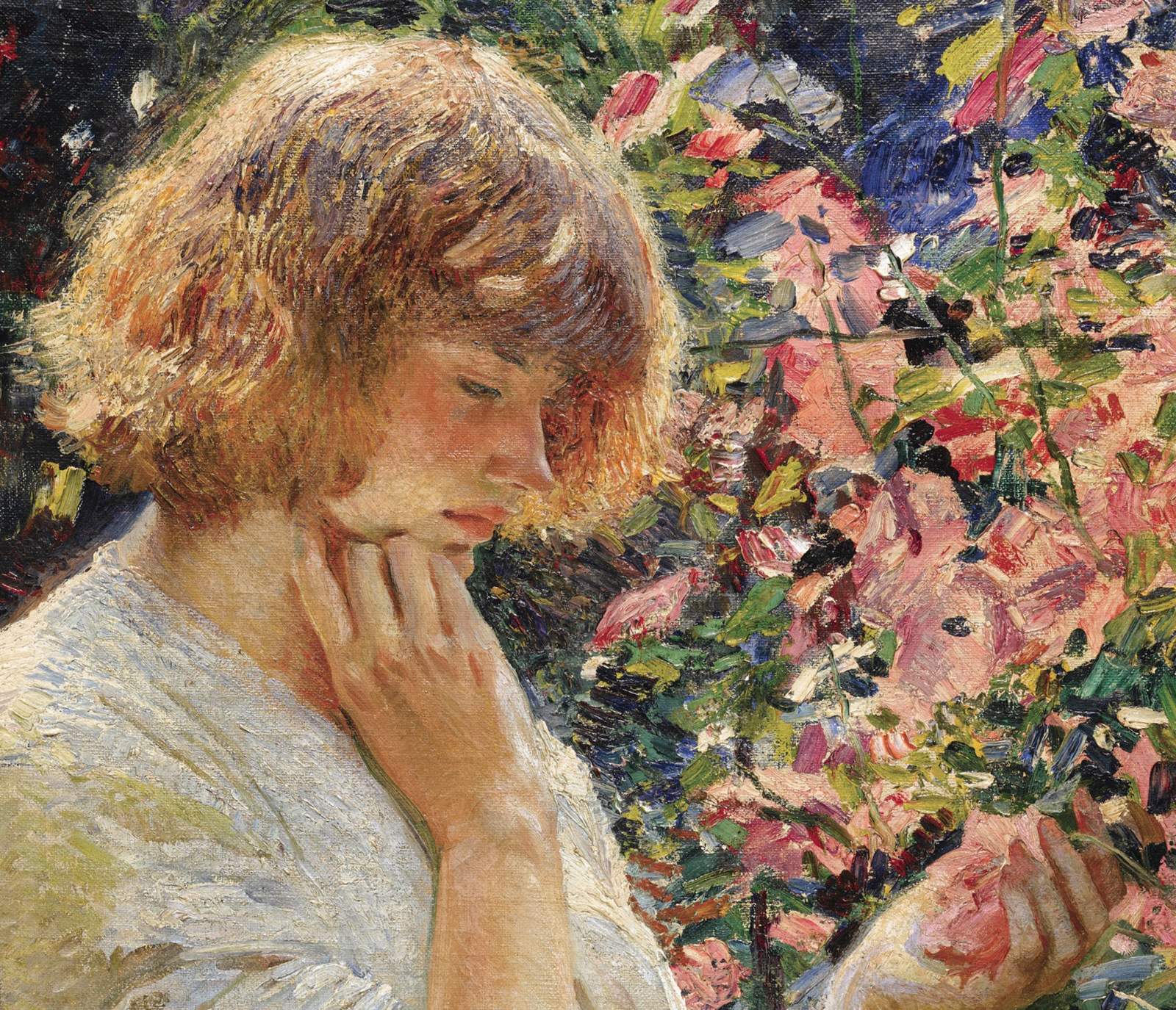 Solve Dame Laura KNIGHT (1877-1970) - Marsh Mallows (detail) jigsaw ...