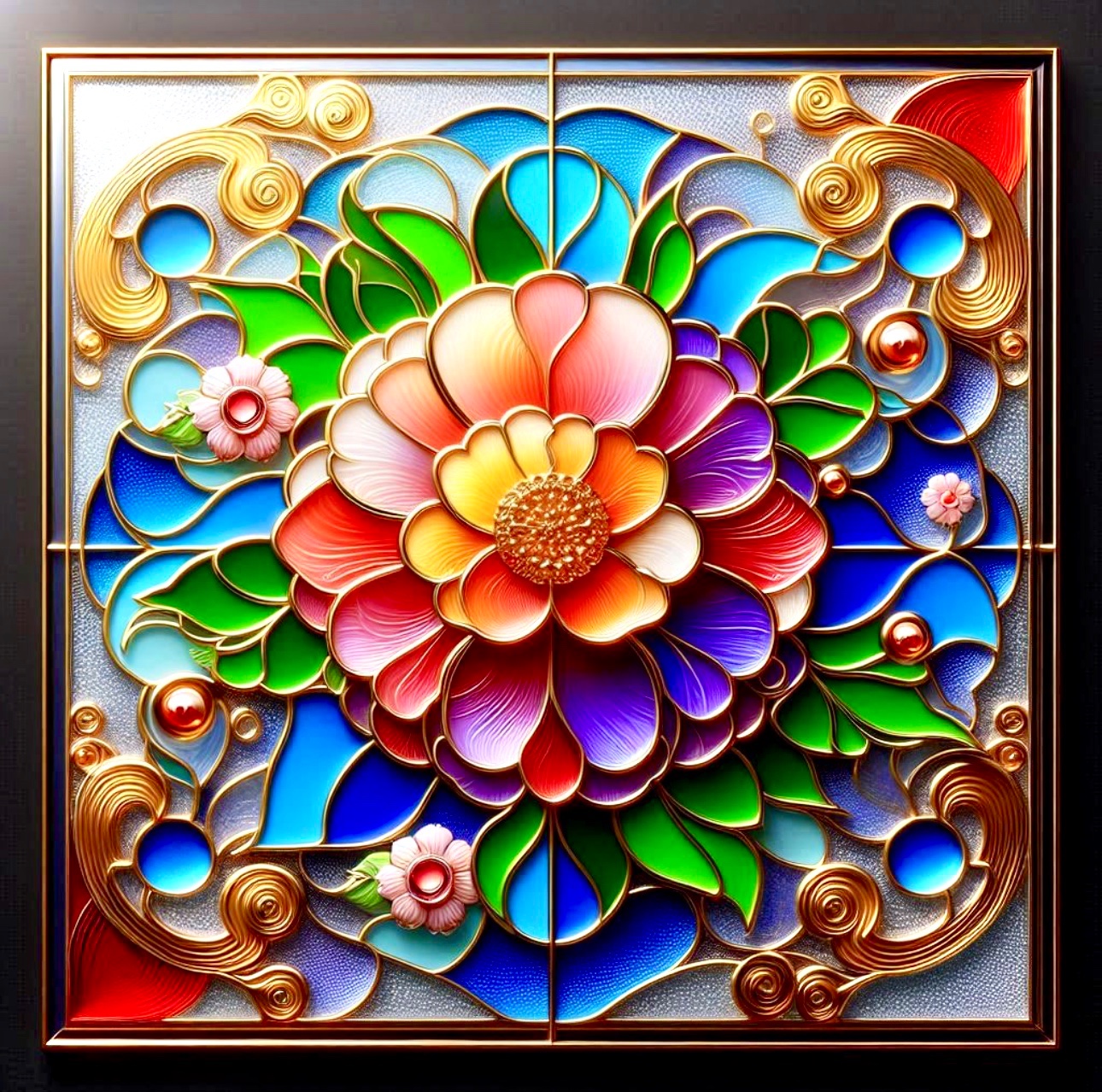 Solve Colour Rapture jigsaw puzzle online with 81 pieces