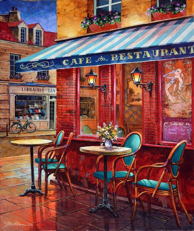 Solve Cafe Restaurant by Anatoly Metlan (Ukraine) jigsaw puzzle online ...