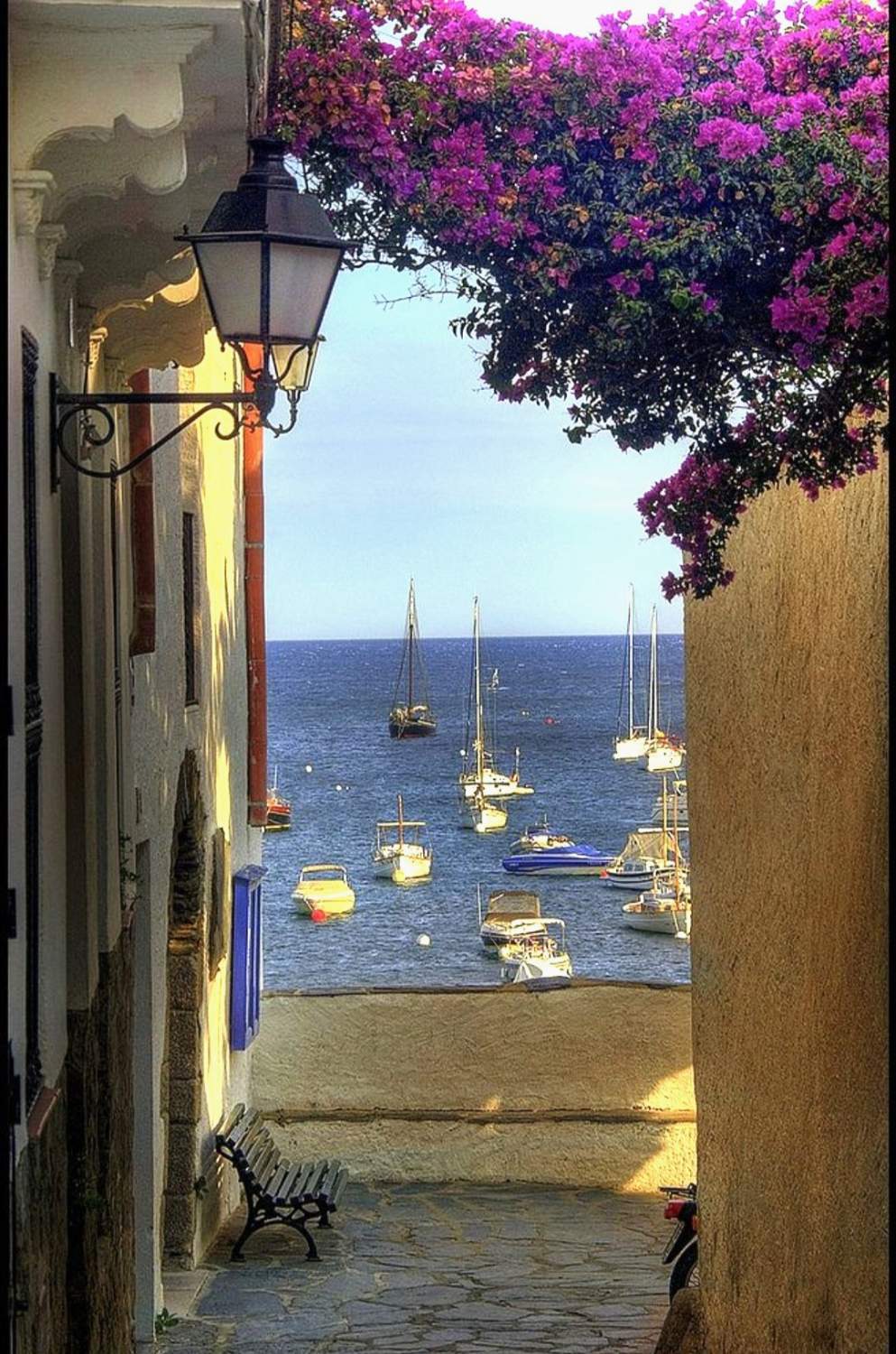 Solve Silvi Rahola street, Cadaqués, Girona, Catalonia, Spain jigsaw ...