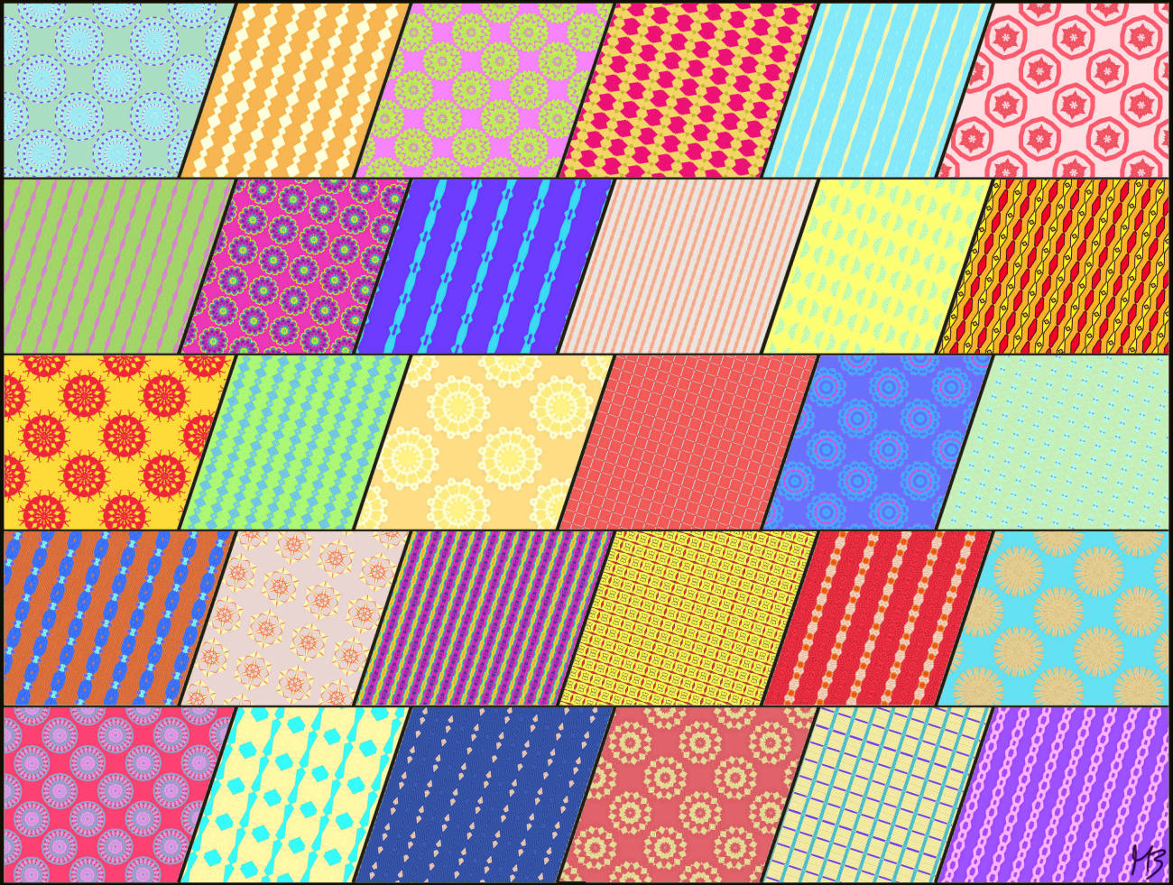 Solve 191126 Patterns jigsaw puzzle online with 130 pieces