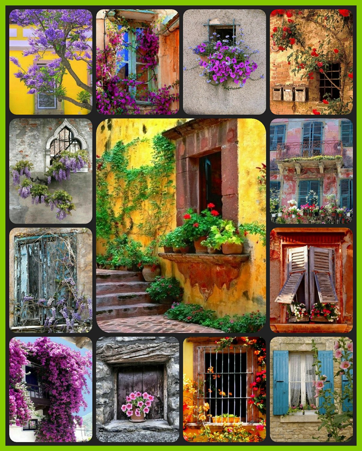 Solve Pretty windows jigsaw puzzle online with 357 pieces