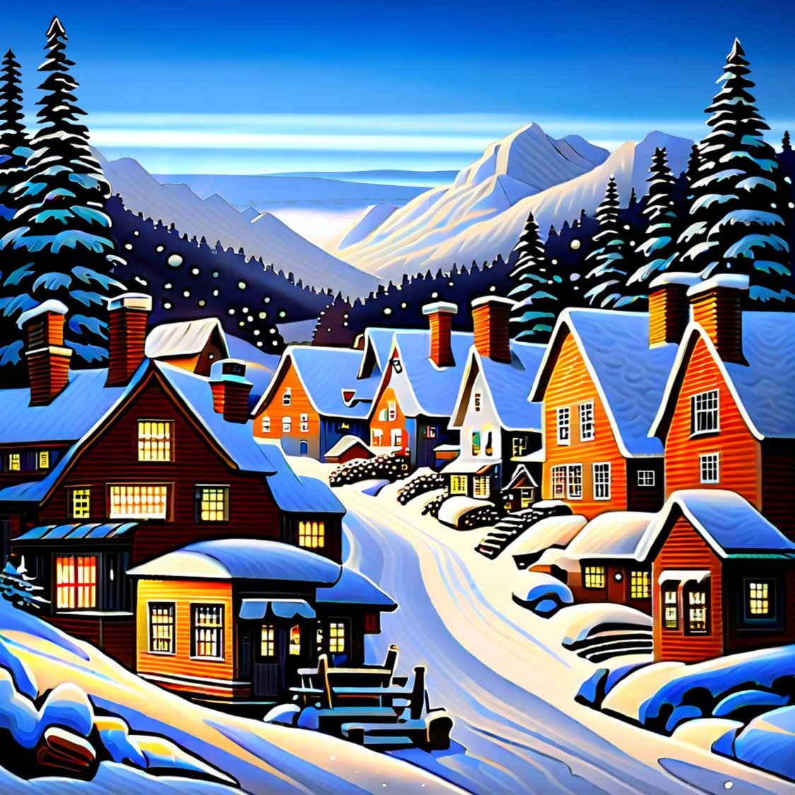 Solve Appalachian Snow jigsaw puzzle online with 25 pieces