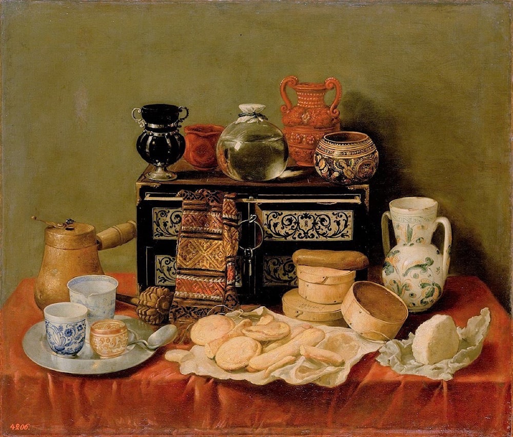 Solve Antonio de Pereda - Still life jigsaw puzzle online with 195 pieces