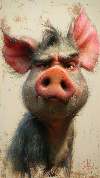 Solve Oink jigsaw puzzle online with 45 pieces