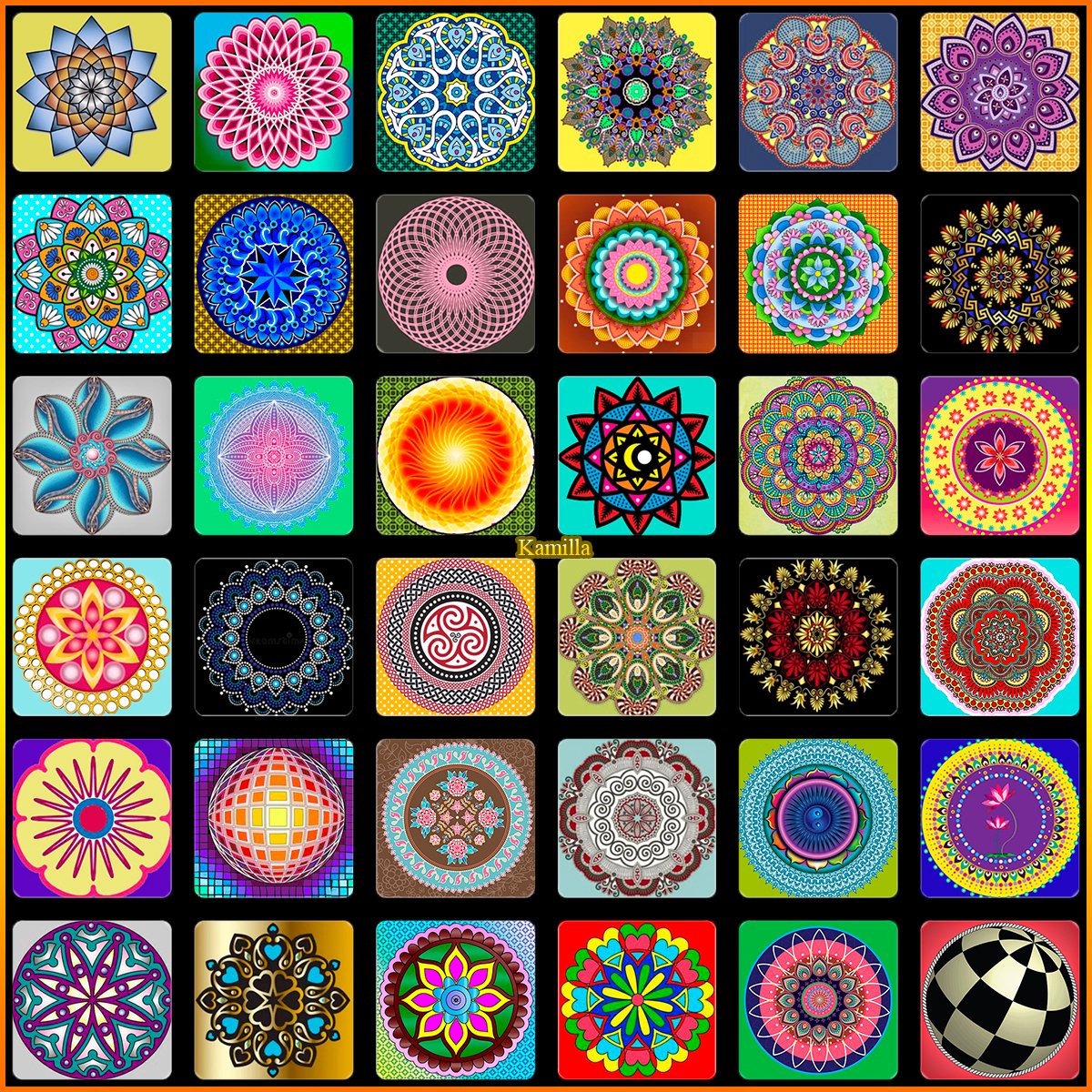 Solve Mandalas jigsaw puzzle online with 256 pieces