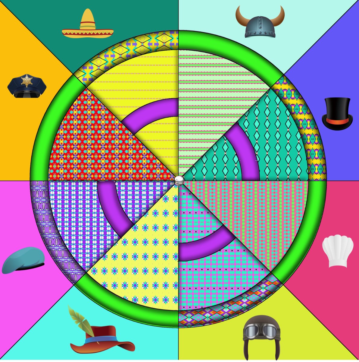 Solve WHEEL OF INTEREST jigsaw puzzle online with 36 pieces