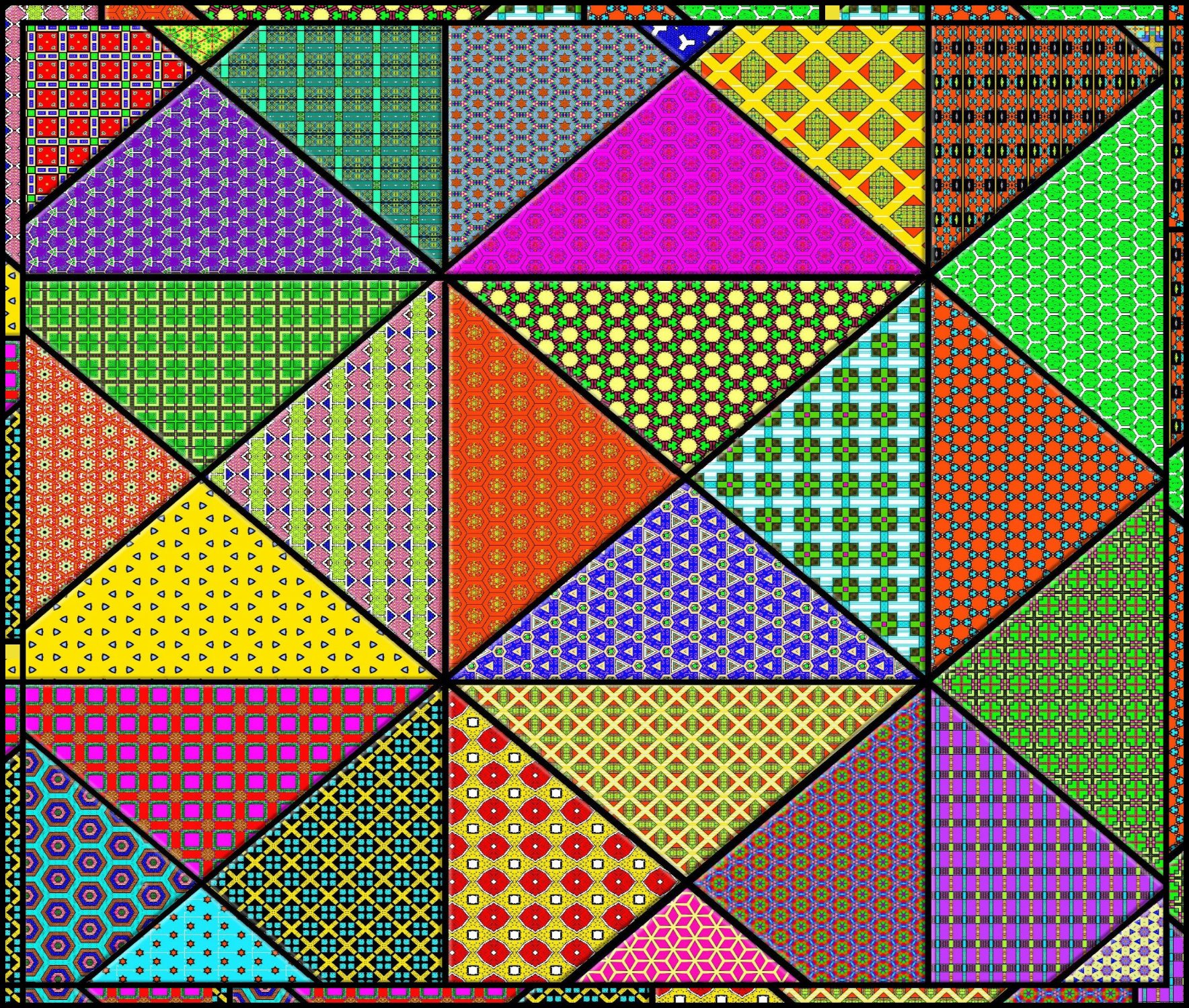 Solve Triangles jigsaw puzzle online with 120 pieces
