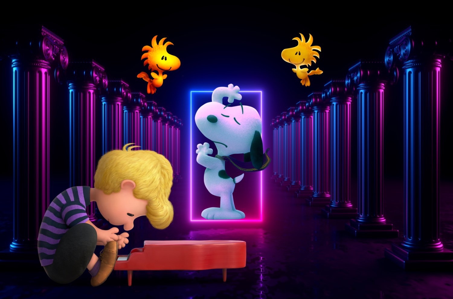 Solve Snoopy Neon jigsaw puzzle online with 96 pieces