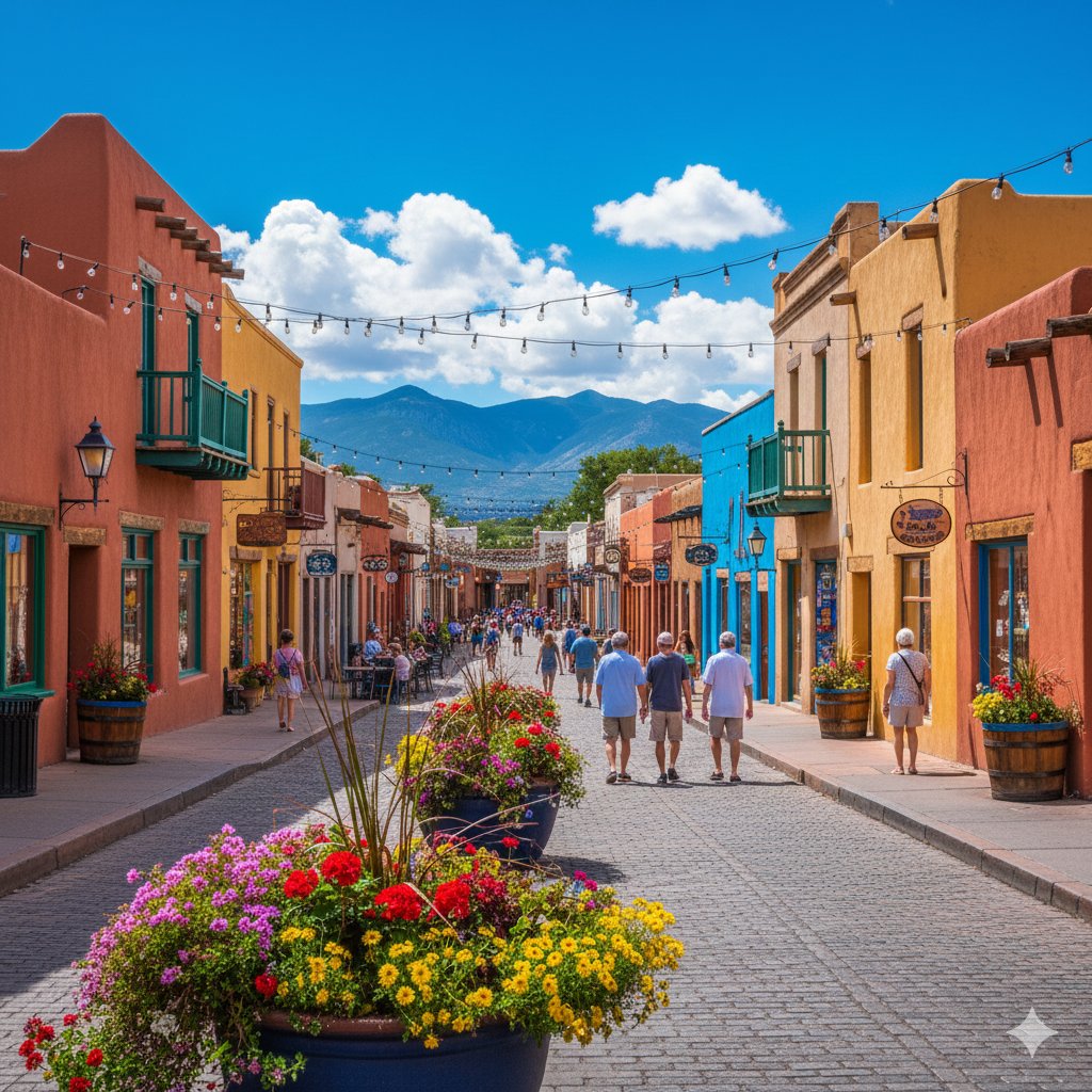 Jigsaw Puzzle | 100 pieces | Old Town Albuquerque (Rendering) | Jigidi