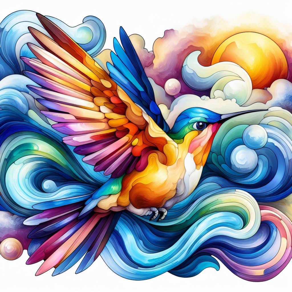 Solve Swirly bird jigsaw puzzle online with 81 pieces